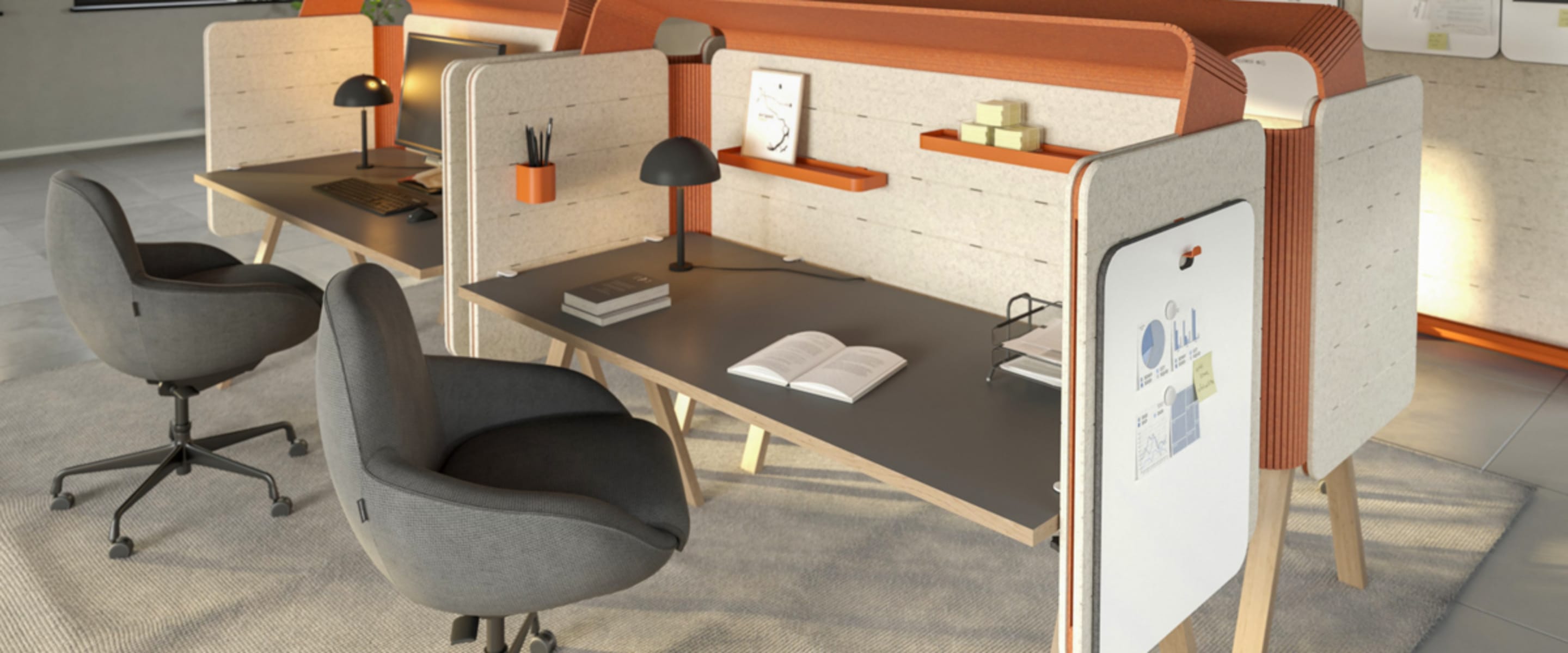 Cooee Desking Screen - func. | Create Your Space